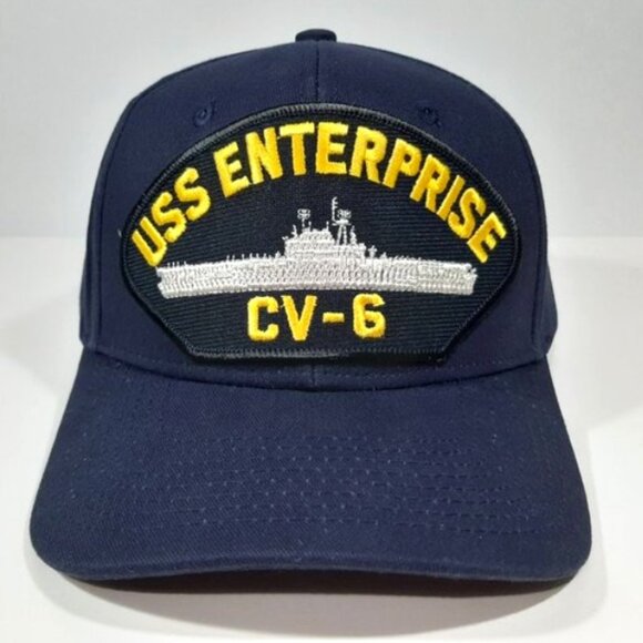 Accessories | Us Navy Uss Enterprise Cv6 Mens Cap Hat Navy | Poshmark